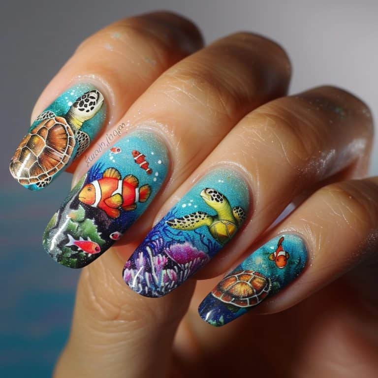 100 Turtle-Themed Nail Art Ideas For Creative Owners! – The Turtle Hub